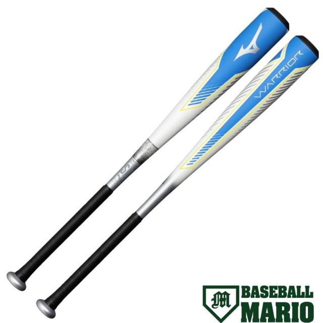ミズノ MIZUNO WARRIOR ウォリアー 少年軟式用 FRP製バット トップバランス 80cm 83cm ホワイト 野球 バット FRP製 1CJFY138