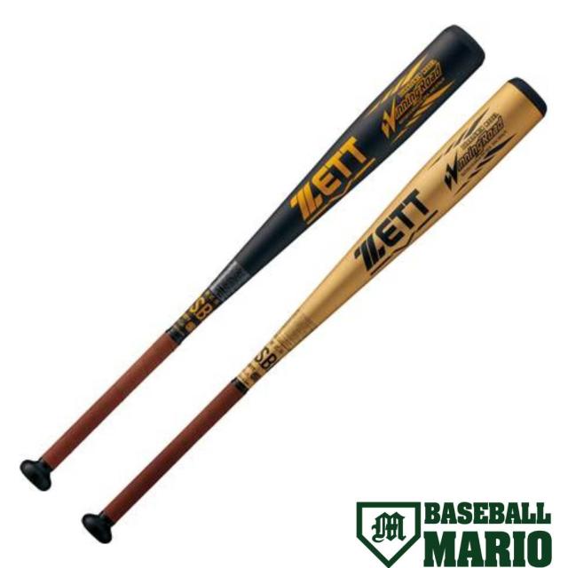 ゼット ZETT WINNINGROAD ウイニングロード 軟式用 金属製バット 83cm 84cm 一般 ブラック ゴールド 野球 軟式 バット アルミバット ベースボールマリオ BAT35513 BAT35514