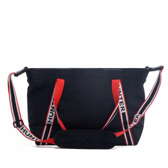 ハンター HUNTER 【正規取扱販売店】NYLON MIDI TOPCLIP TOTE ナイロン ミディアム トップ クリップ トート バッグ 13.06L メンズ レディース ブラック カジュアル バッグ 2WAY 通勤 通学 トートバッグ ショルダーバッグ ストラップ取り外し可能 UBS1201KBM