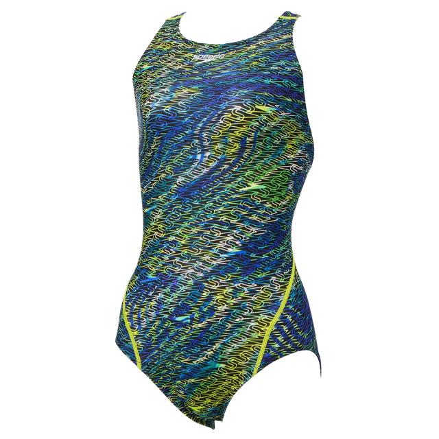 スピード speedo FLEX Σχ Comfocut Suit フレックスシグマカイコンフォカットスーツ レディース ブルー 青 イエロー 黄色 水泳 スイム 競泳 水着 ワンピース WA承認モデル SCW02520F-BL