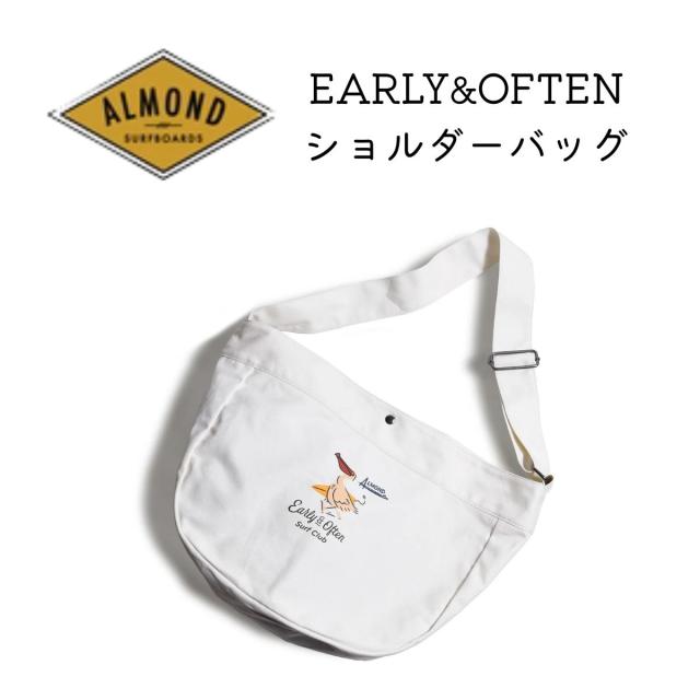 アーモンドサーフボードデザイン Almond Surfboards＆Design EARLY&OFTEN ショルダーバッグ アーリー＆オッフン メンズ　レディース ホワイト カジュアル バッグ DS9001