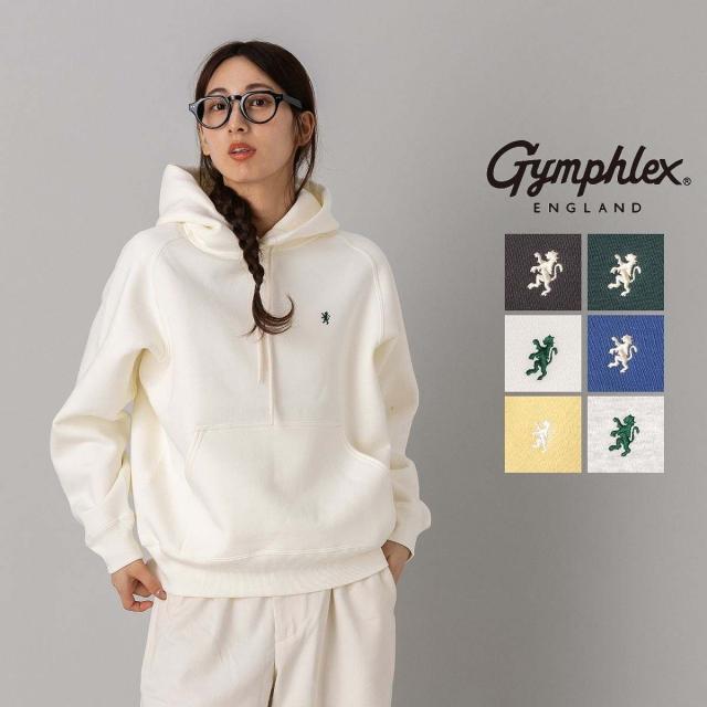 ジムフレックス GYMPHLEX フードプルオーバー パーカー 被り フーディー 裏起毛 スウェット レディース 春 秋 冬 羽織り カジュアル シンプル かわいい 刺繍 GY-C0293
