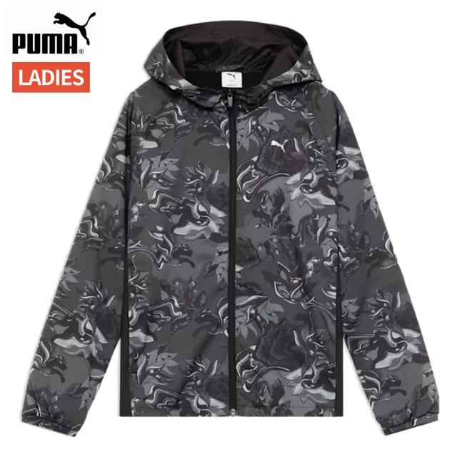 プーマ PUMA TAD 裏起毛 トリコットライナー フルジップ ジャケット レディース ブラック 黒 スポーツ フィットネス パーカー ジャケット 528004-01