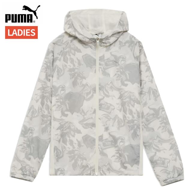 プーマ PUMA TAD 裏起毛 トリコットライナー フルジップ ジャケット レディース ホワイト 白 スポーツ フィットネス パーカー ジャケット 528004-87