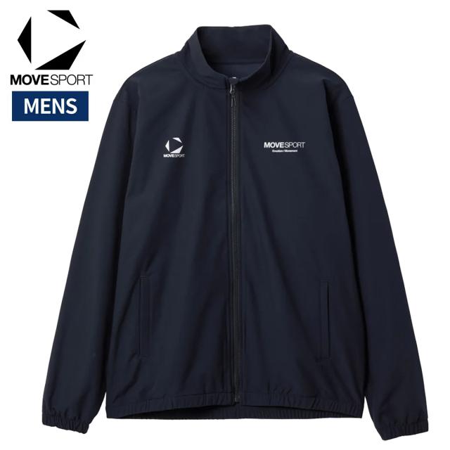 ムーブスポーツ MOVESPORT ストレッチウーブン スタンドジャケット メンズ ネイビー 紺 スポーツ トレーニング フルジップ ジャケット ST5FJK21M-NV00