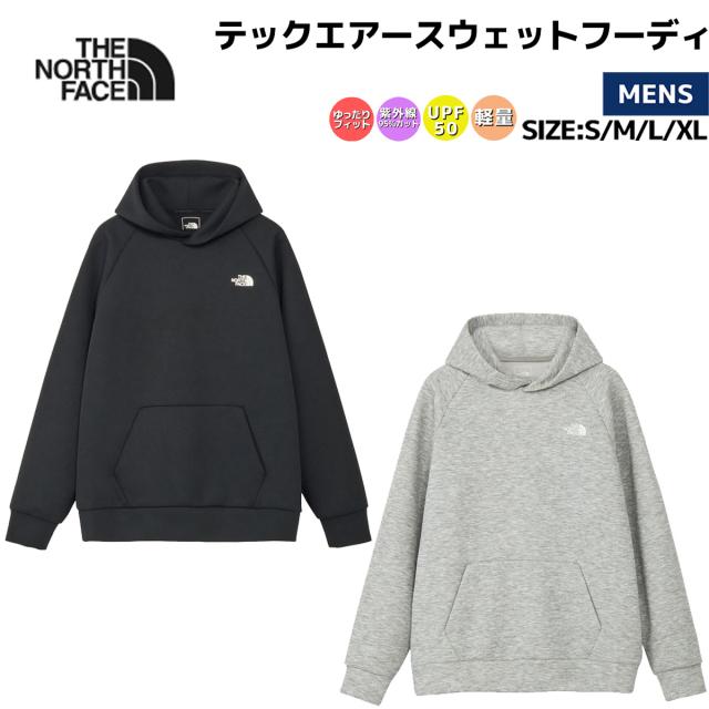ザ・ノース・フェイス THE NORTH FACE Tech Air Sweat Hoodie テックエアースウェットフーディ メンズ トレーニング アウトドア ウェア パーカー トレーナー クルーネック プルオーバー NT62583 K Z
