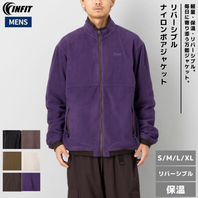 インフィット INFIT リバーシブルナイロンボアジャケット メンズ 秋 冬 ジャケット カジュアル ウェア アウター 2WAY 5FHC-3009