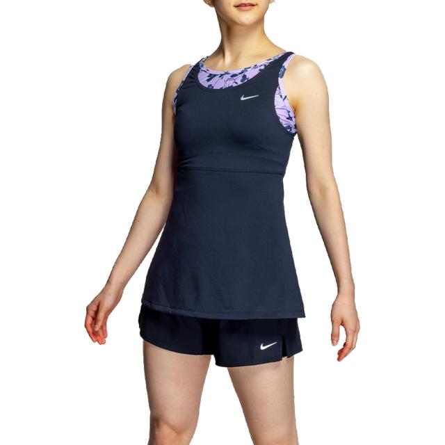 ナイキ NIKE ふんわりシルエット2in1パンツセパレーツ レディース ブラック 黒 パープル 紫 水泳 スイム フィットネス 水着 2993146-024