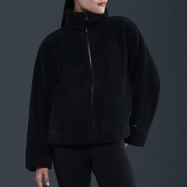 ナイキ NIKE スポーツウェア エッセンシャル ハイパイル フリース ジャケット レディース 秋 冬 ブラック 黒 スポーツ フィットネス フリース ジャケット HV2816-010