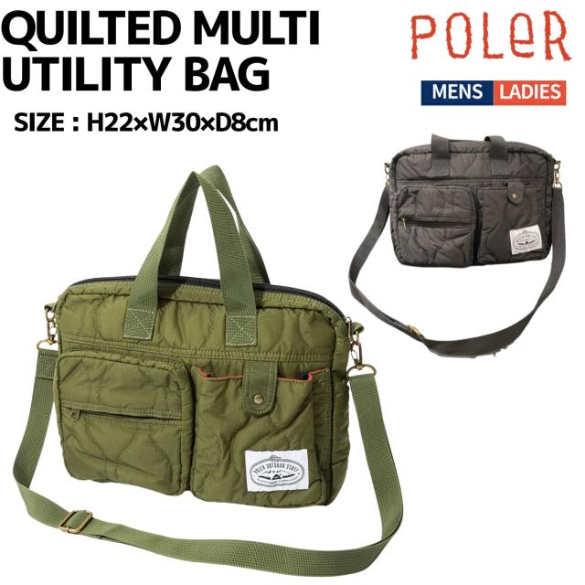 ポーラー POLeR QUILTED MULTI UTILITY BAG カジュアル バッグ ポーチ 253MCV0122