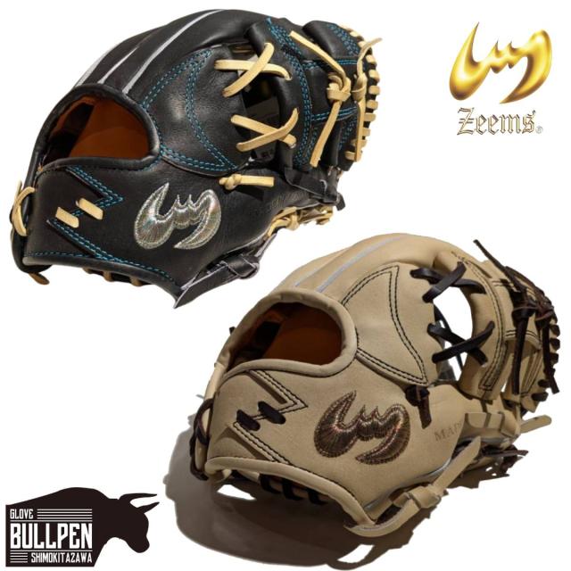 ジームス Zeems 2025年限定 三方親 少年軟式用グラブ SJ型 内野手用 小型 ジュニア メーカー湯揉み加工済み 型付け済み コウモリマーク 野球 軟式 グローブ 少年用 小学生 中学生 ベースボールマリオ 20SJN5