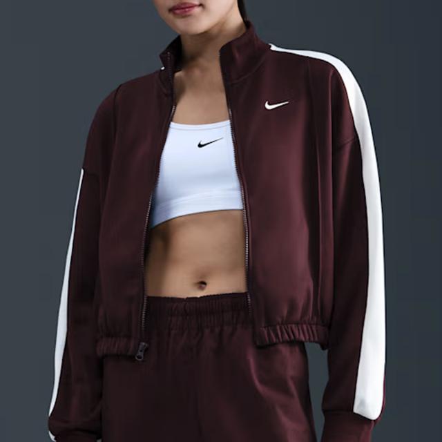 ナイキ NIKE スポーツウェア トラックジャケット レディース ワインレッド えんじ色 スポーツ フィットネス フルジップ ジャケット IM7445-652