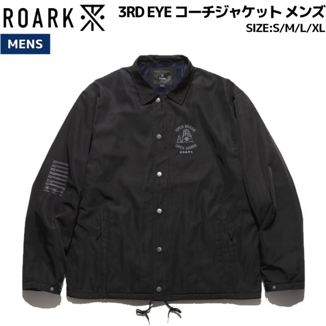 ロアーク ROARK 3RD EYE コーチジャケット メンズ カジュアル ウェア アウター ジャケット 防寒 保温 プリント 上着 アウトドア タウンユース RJJ1155-BLK