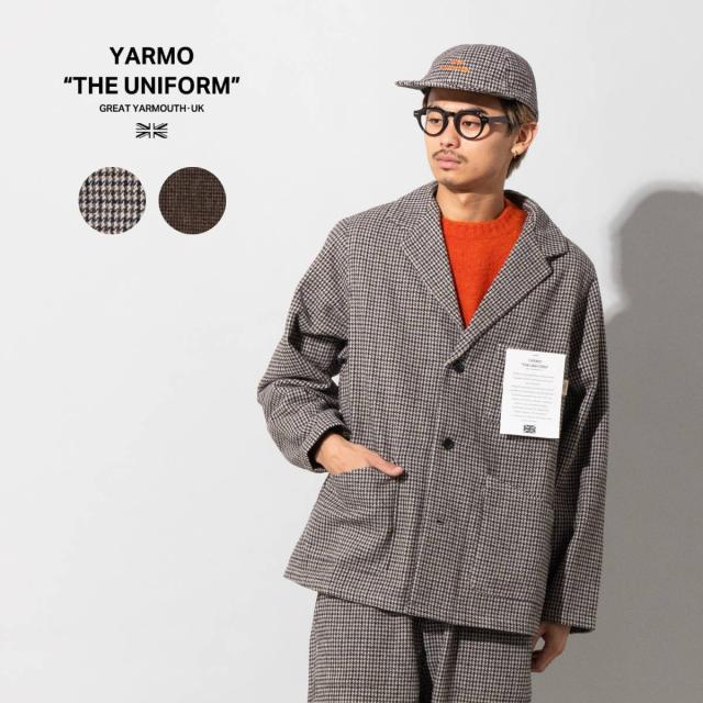 ヤーモザユニフォーム YARMO THE UNIFORM WORK JACKET ワークジャケット 2025AW ガンクラブチェック ギンガムチェック セットアップ可能 ユニセックス カジュアル ウェア アウター クラシック テーラードジャケット YTU-25AW02GC YTU-25AW02GM