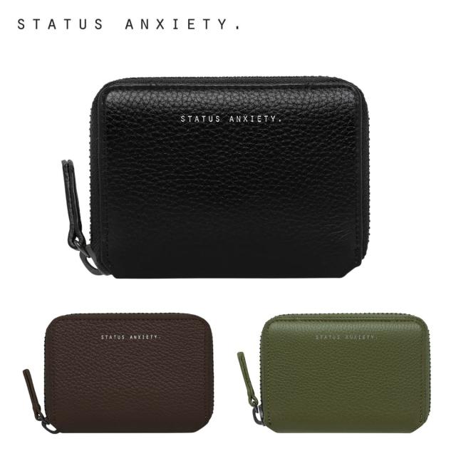 ステータスアングザエティー STATUS ANXIETY Wayward Wallet ワイワードウォレット メンズ レディース ユニセックス 財布 牛革 レザー ミニ財布 二つ折り財布 小銭入れ シンプル カード入れ たっぷり プレゼント ギフト 贈り物 男女兼用 SA1727