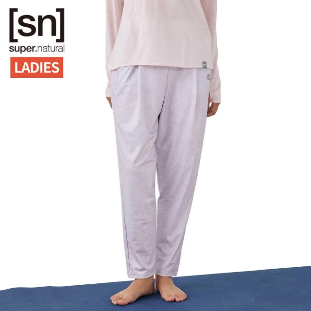 スーパーナチュラル sn super.natural エスエヌ テーパード プリント パンツ レディース ピンク 桃色 スポーツ フィットネス ロング パンツ SNWJ10241-J032