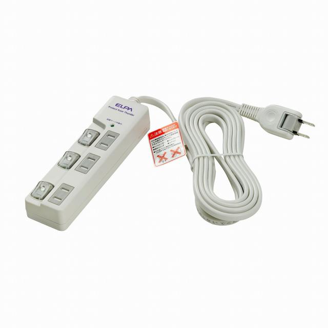 （まとめ買い）ELPA LEDランプスイッチ付タップ3P3m WBS-LU303B(W) 〔×3〕 【北海道・沖縄・離島配送不可】の通販はau ...