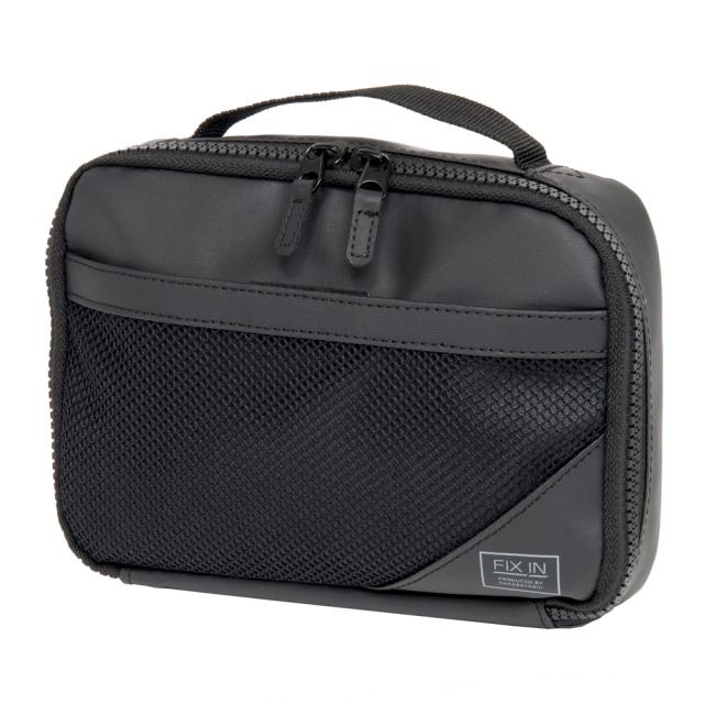 （まとめ買い）ナカバヤシ FIX IN ガジェットポーチ ブラック SZC-GDP03BK 〔×3〕 【北海道・沖縄・離島配送不可】