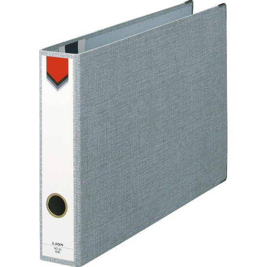（まとめ買い）ライオン事務器 スモールファイル B4ヨコ 2穴 270枚収容 背幅60mm グレー No 30 B4e 120 20 〔3冊セット〕 【北海道・沖縄・離島配送不可】の通販はau