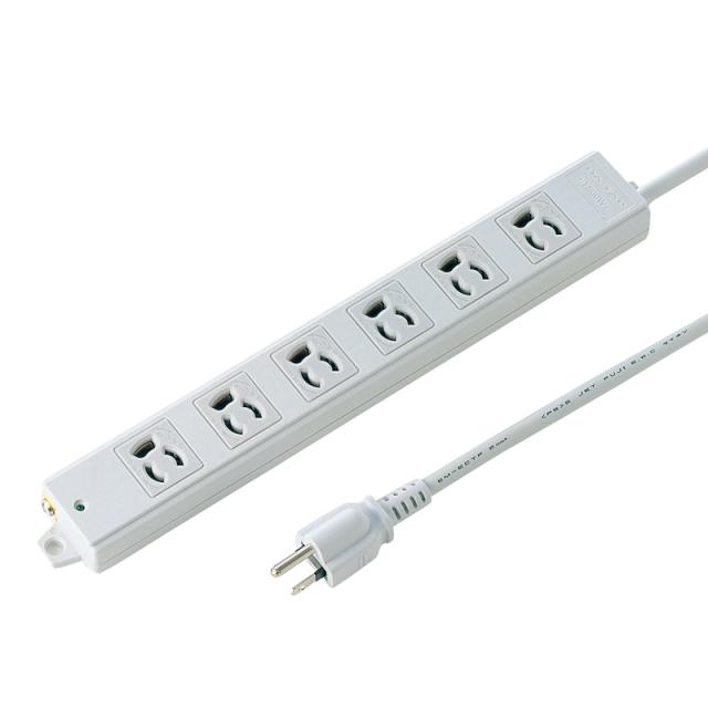 サンワサプライ 工事物件タップ 3P 6個口 5m TAP-KE6-5 【北海道・沖縄・離島配送不可】