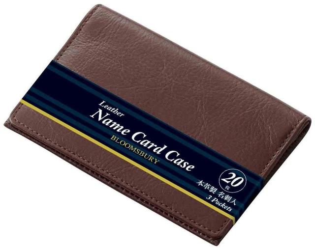 （まとめ買い）レイメイ藤井 名刺入れ 20枚 ダークブラウン NN8004E 〔×3〕 【北海道・沖縄・離島配送不可】