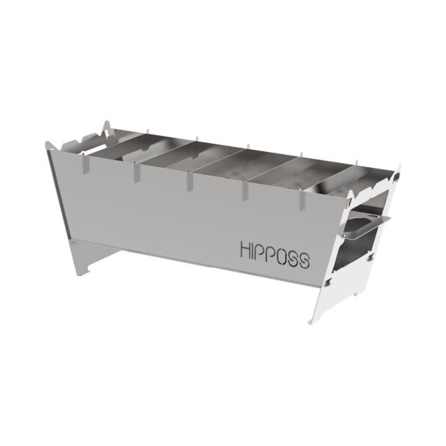 ナカバヤシ HIPPOSS ヒッポス 焚火台 M シルバー HPS-OFS02SL 【北海道・沖縄・離島配送不可】