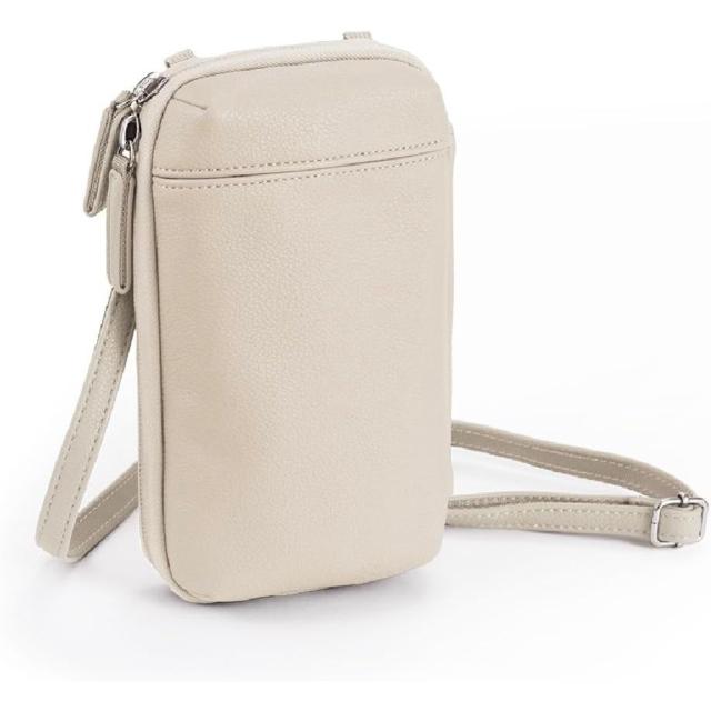 （まとめ買い）ナカバヤシ ショルダーウォレット ミニショルダーバッグ ライトベーシュ SMC-FC10LBG 〔3個セット〕 【北海道・沖縄・離島配送不可】