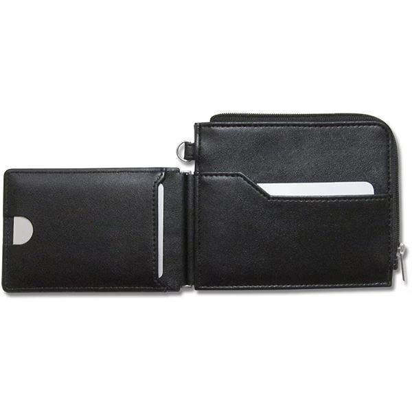 （まとめ買い）コレクト フラグメントケース 本革調 8ポケット パスケースつき カード・紙幣・をコンパクトに携帯 黒 CH-201V-BK 〔3個セット〕 【北海道・沖縄・離島配送不可】