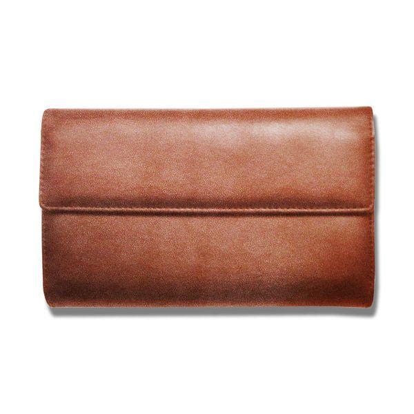 （まとめ買い）コレクト マルチケース アコーディオン式 本革調 8ポケット 通帳・手帳・パスパードなどの携帯 茶 CP-34V-BR 〔3個セット〕 【北海道・沖縄・離島配送不可】