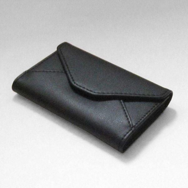 （まとめ買い）コレクト カードホルダー アコーディオン式 本革調 7ポケット カード約20枚収納 黒 CP-607V-BK 〔3個セット〕 【北海道・沖縄・離島配送不可】