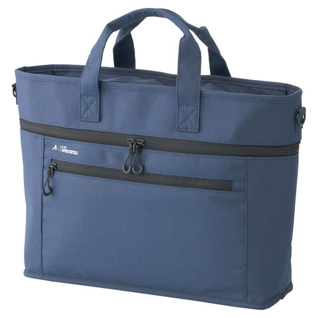 （まとめ買い）リヒトラブ ALTNA スタンドバッグ ビジネスバッグ ネイビー A-7760-11 〔3個セット〕 【北海道・沖縄・離島配送不可】