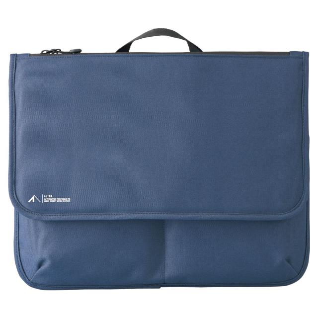 （まとめ買い）リヒトラブ ALTNA フラップポーチ バッグインバッグ Lサイズ ネイビー A-7768-11 〔3個セット〕 【北海道・沖縄・離島配送不可】