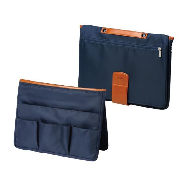 （まとめ買い）ソニック ユートリム ブリッジケース バッグ A4 13.3インチノートPCサイズ ネイビー UT-1256-K 〔3個セット〕 【北海道・沖縄・離島配送不可】