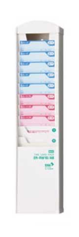 （まとめ買い）マックス タイムカードラック 10人分 抗菌タイプ ホワイト ER-RW10/AB 〔×3〕 【北海道・沖縄・離島配送不可】