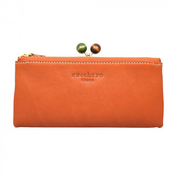 zucchero filato がま口長財布 OR オレンジ 34 58009 【北海道・沖縄・離島配送不可】