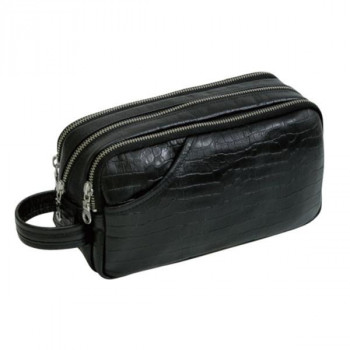 LUGGEX ナイル ポーチ(三層式) 15-0008 ブラック 【北海道・沖縄・離島配送不可】