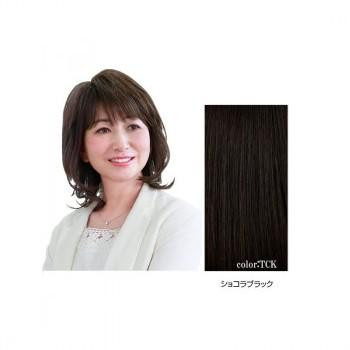 プリシラ オールウィッグ ミセス ソフトカールミディ A-113 耐熱　TCK・ショコラブラック 【北海道・沖縄・離島配送不可】