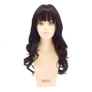 ★プリシラ オールウィッグ メープルカールロング A-700 耐熱　TCK・ショコラブラック 【北海道・沖縄・離島配送不可】