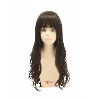 プリシラ オールウィッグ シアーウェーブロング A-702 耐熱　TDB・ダークブラウン 【北海道・沖縄・離島配送不可】