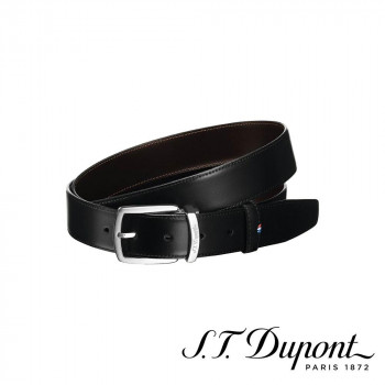 S.T. Dupont　エス・テー・デュポン　ラインD 35mm リバーシブルベルト BK＆BR　8210120 【北海道・沖縄・離島配送不可】