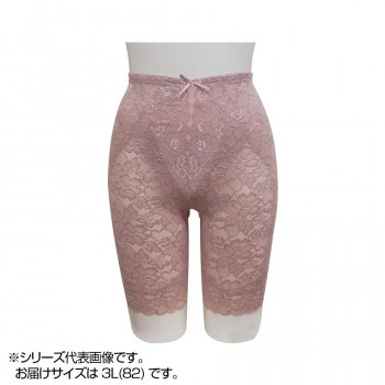 Yauco 総レース多機能ロングガードル TYJ90 アッシュローズ 3L(82)-TYJ90-111-3L-82 【北海道・沖縄・離島配送不可】