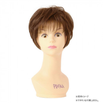 プリシラ ミセス六分ウィッグ フェザーカールハーフ 耐熱 アッシュブラウン A-116-TAB 【北海道・沖縄・離島配送不可】