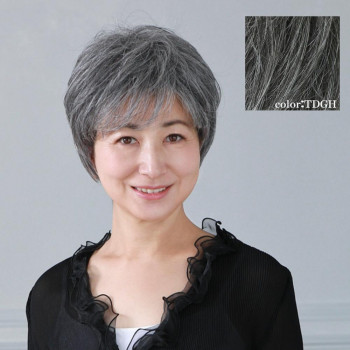 プリシラ オールウィッグ ミセス ミニマムショート A-111 耐熱 TDGH・ダークグレイヘア 【北海道・沖縄・離島配送不可】