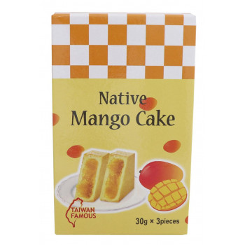 フジフードサービス 台湾 竹葉堂 フルーツケーキ マンゴーケーキ 90g (3個) 24袋 【北海道・沖縄・離島配送不可】