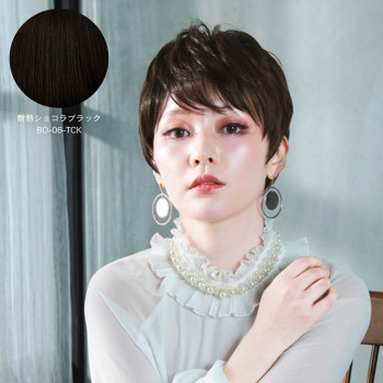 プリシラ 帽子ウィッグ -Relax- ベリーショート 耐熱ショコラブラック BO-06-TCK 【北海道・沖縄・離島配送不可】