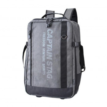 スワン CAPTAIN STAG 杢ポリ リュック式キャリー グレー 1254 【北海道・沖縄・離島配送不可】