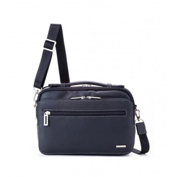 スワン SAXON 牛革 横型ショルダーバッグ(M) ブラック 05045 【北海道・沖縄・離島配送不可】