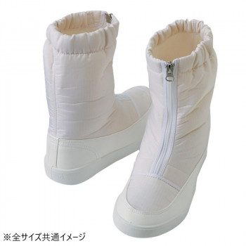 アイトス 59704 クリーンルームシューズ(ハーフブーツ)(男女兼用) ホワイト(ストライプ) 22.5cm 【北海道・沖縄・離島配送不可】