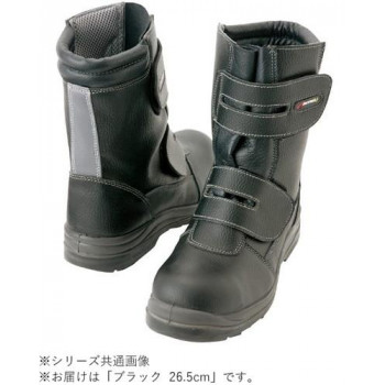 アイトス 59805 セーフティシューズ(ウレタン長面ファスナー)(男女兼用) ブラック 26.5cm 【北海道・沖縄・離島配送不可】