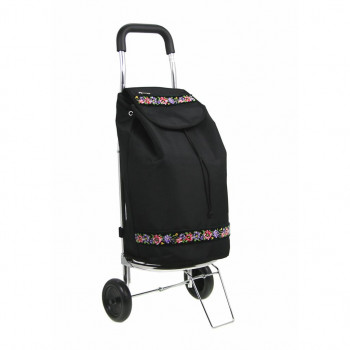 優美社　0515-00　RETOUR （リツゥール） ショッピングキャリーバッグ ブラック 【北海道・沖縄・離島配送不可】